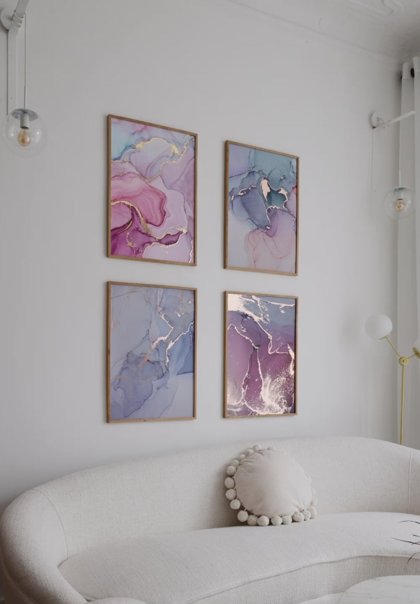 Watercolor Marble Real Rose Gold Poster 50x70cm – GlamPosters
